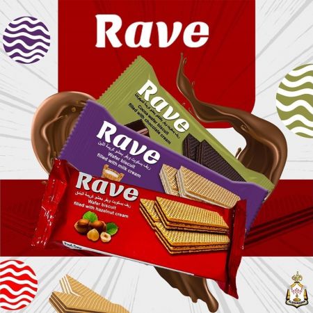 Rave Wafer Biscuit Filled With Hazelnut Cream 1 Pc - Makhsoom