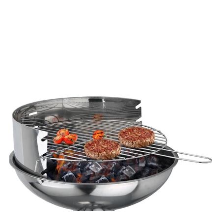 Michelino Bruno Stainless Steel Charcoal Column BBQ Grill With Base ...