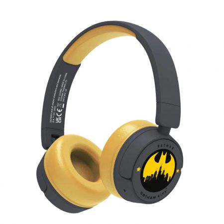 OTL On-Ear Wireless Headphone Batman Gotham City - Yellow/Black - Makhsoom