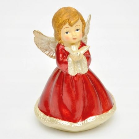 Standing Angel in Red Dress - 13 cm - Makhsoom