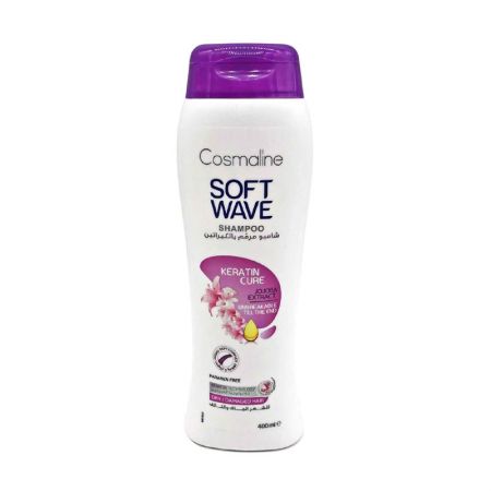 Cosmaline Soft Wave Shampoo Keratin Cure Dry/Damaged Hair 400ml - Makhsoom