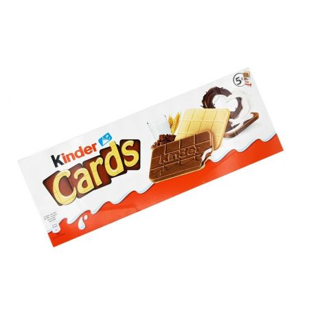 Kinder Cards Waffle Biscuits 100 g 5 Pcs - Makhsoom