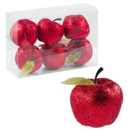 Set Of Apples Red 6 Pcs - 5.5 Cm - Makhsoom