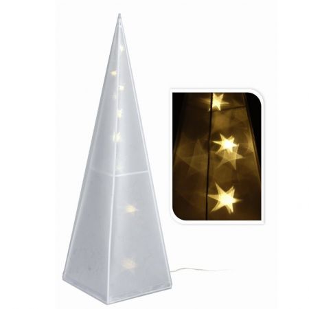Christmas Tree Light Holographic Pyramid 16 LED - 45cm - Makhsoom