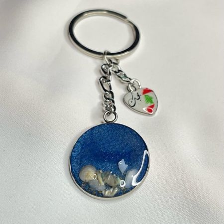 Resin Lebanon Ocean Keychain - Makhsoom
