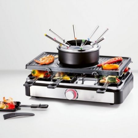 Switch On Raclette & Fondue Combination Complete Set Device 1400 W ...