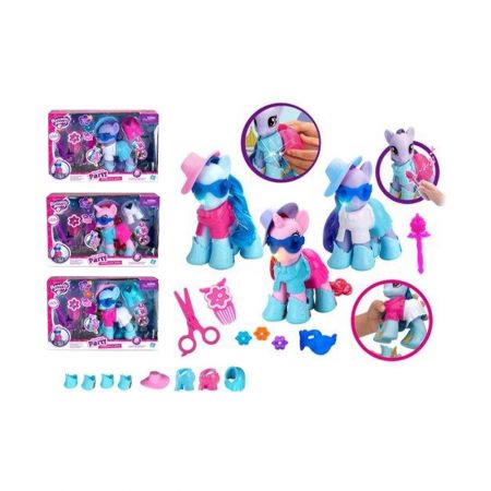 Pony Romantic Merry Play Set 3+ Years - 34 x 22 x 10 cm - Blue - Makhsoom