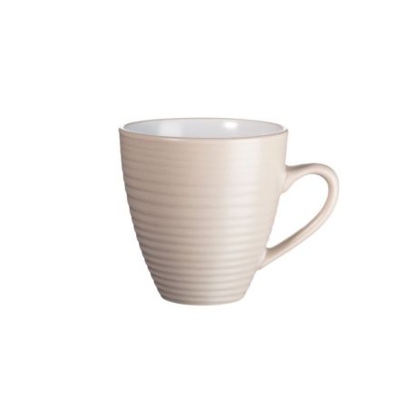 Maser Ceramic Pink Pastel White Inside Coffee Mug 400 ml - Makhsoom