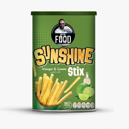 Dr. Food Sunshine Stix Vinegar & Lemon Potato Chips 45 g - Makhsoom