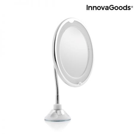 InnovaGoods Led Magnifying Mirror With Flexible Arm And Suction Pad ...
