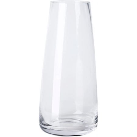 Tanfan Glass Clear Flower Vase - Diam 95 x H 250 x W 150 mm - Makhsoom