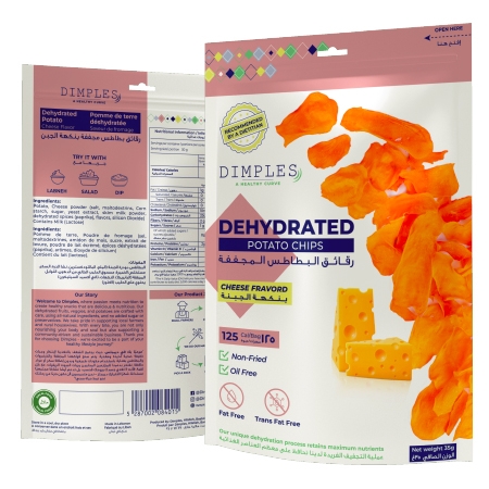 Dimples Dehydrated Potato With Cheese Flavor 35g - Makhsoom