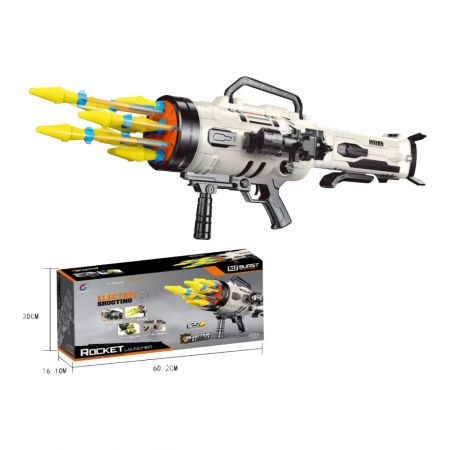Battery Operated Toy Rocket Launcher Gun With Bullets 6+ Years - 60.2 x ...