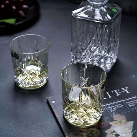 Set Of Diamond DM325-2 Delicate Whisky Drinking Glass 6 Pcs - Makhsoom
