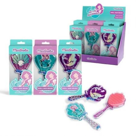 Martinelia Mermaid Shell Hair Brush Assorted Color 1 Pc - Makhsoom