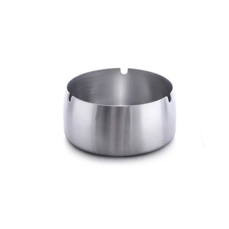 Round Stainless Steel Deep Windproof Ashtray - Makhsoom