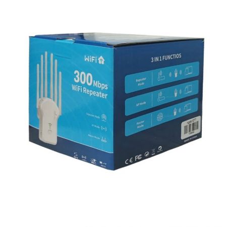 6 Antenna 3-in-1 WiFi Repeater Router Enhance Wireless Signals Dual ...