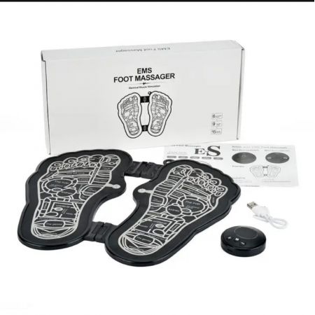 Electric EMS Foot Massager Pad Foldable USB Rechargeable - Makhsoom