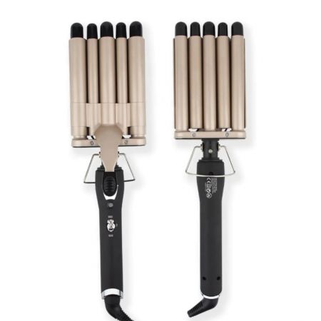 Curling Iron Hair Wave Curler Temperature Adjustable With Dual Voltage ...