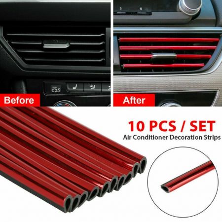 Car AC Air Conditioner Air Outlet Decoration Strip Cover Car ...