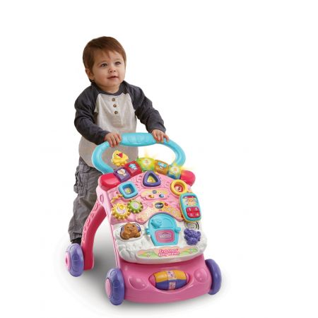 Vtech First Steps Baby Walker English - Pink 6+ Months - Makhsoom