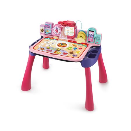 Vtech Magi interactive Desk 5 in 1 Pink French Version 3+ Years - Makhsoom