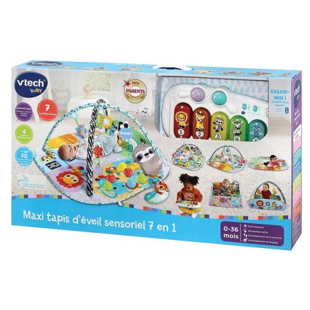 Vtech Maxi Sensory Play Mat 7 In 1 French Version 0+ Months - Makhsoom