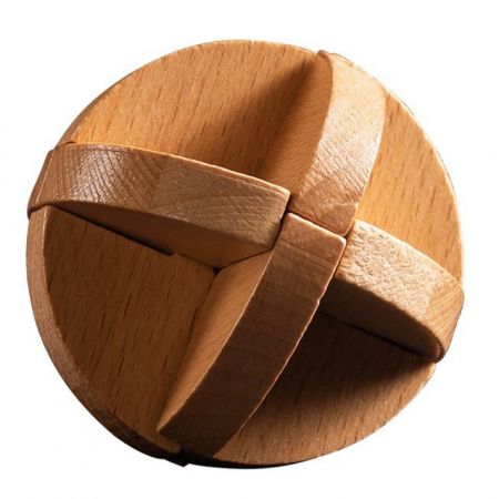 Buzzles 3D Interlocking Wooden Jigsaw Puzzle C Sphere - 7 x 7 x 5.5 cm ...