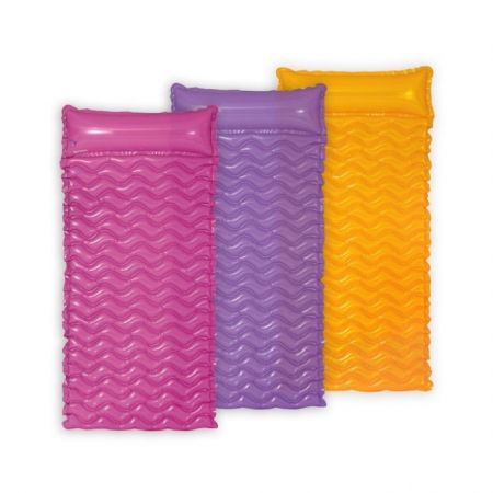 Intex Inflatable Tote N Float Wave Mat 229 x 86 cm - Yellow - Makhsoom