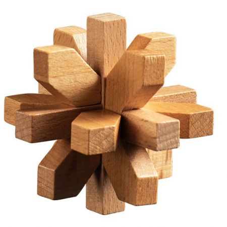 Buzzles 3D Interlocking Wooden Jigsaw Puzzle Crystal - 7 x 7 x 5.5 cm ...