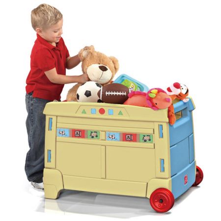 Step2 Classic Rolling Toy Box Rubber 18+ Months - 50.8 x 74.9 x 53.3 cm ...