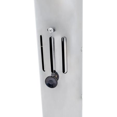 Activa Stainless Steel Standing Charcoal Column Barbecue Grill H. 77.5 ...