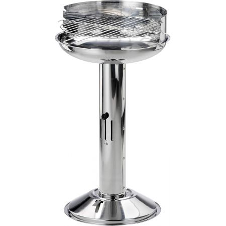 Activa Stainless Steel Standing Charcoal Column Barbecue Grill H. 77.5 ...