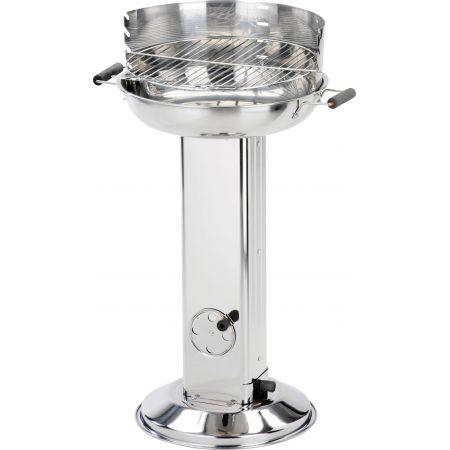 Activa Stainess Steel Standing Charcoal Column Barbecue Grill 58.5 x 43 ...