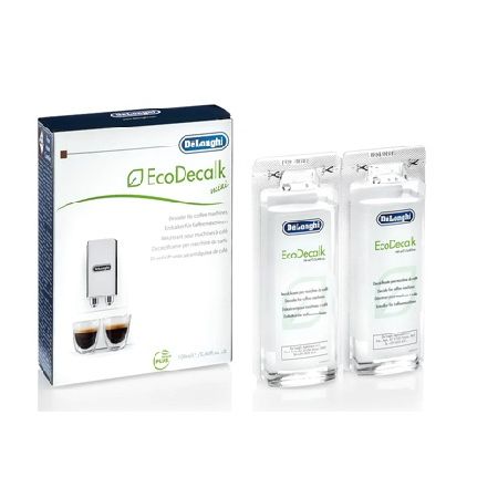 Delonghi EcoDekalk Mini Descaling Fluid For Coffee Machine 2x100 ml ...