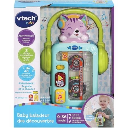 Vtech Cat Cassette Player French Version 9+ Months - 12.1 x 50 x 17.1 ...