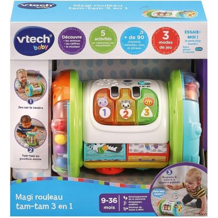 Vtech Magi Drum Roller 3in1 English Version 9+ Months - 18.8 x 13.8 x ...