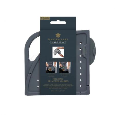KitchenCraft MasterClass Smart Space Folding Splatter Guard - 30 x 38 ...