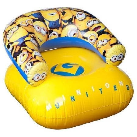 Despicable Me Inflatable Minions Chair 63 x 56 x 43 cm 3+ Years - Makhsoom