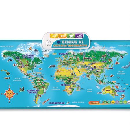 Vtech Genius XL - Interactive World Map French Version 6+ Years - Makhsoom