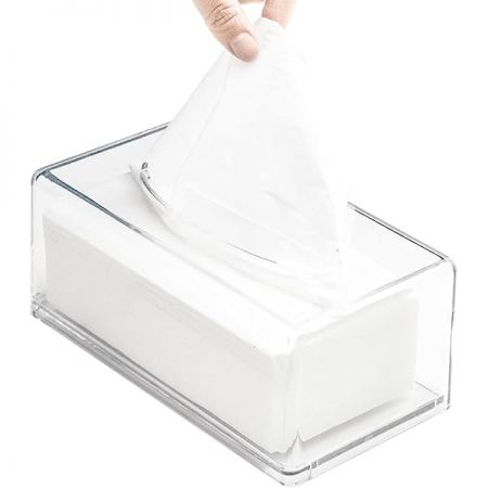 Rectangular Clear Acrylic Tissue Box - Makhsoom