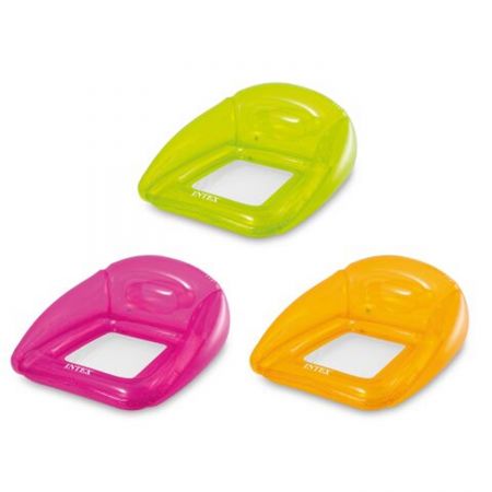 Intex Transparent Lounge 1.04 x 1.02 m - Yellow - Makhsoom