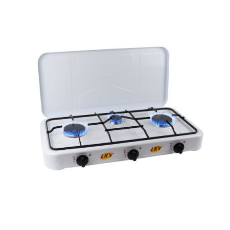 Gas Table Top Stainless - 3 Burner - Makhsoom