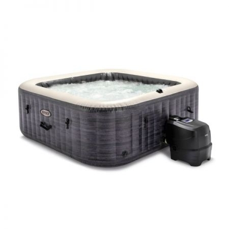 Intex 6-Person Greystone Deluxe Square Bubble Spa Set 6+ Years - 239 x ...