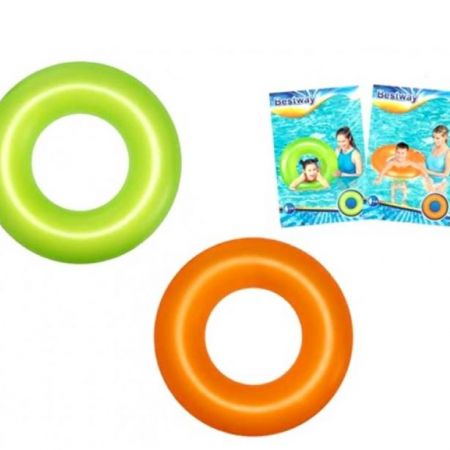 Bestway Frosted Neon Swim Ring 2+ Years - 76 cm - Orange - Makhsoom
