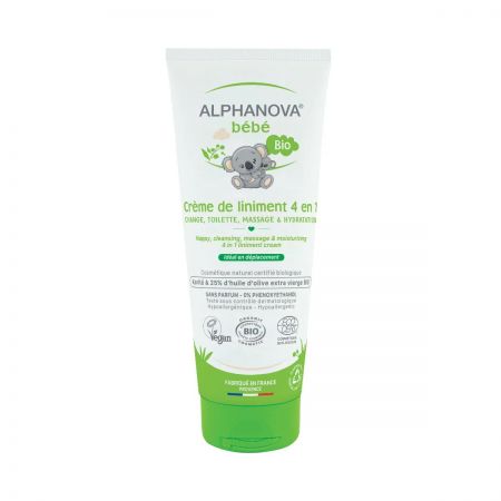 Alphanova Organic Liniment Cream 4 In 1 Baby Care - 200 ml - Makhsoom