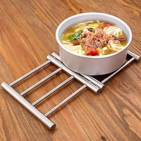 Stainless Steel Adjustable Cooking Pot Coaster 20 x 37 cm - Makhsoom