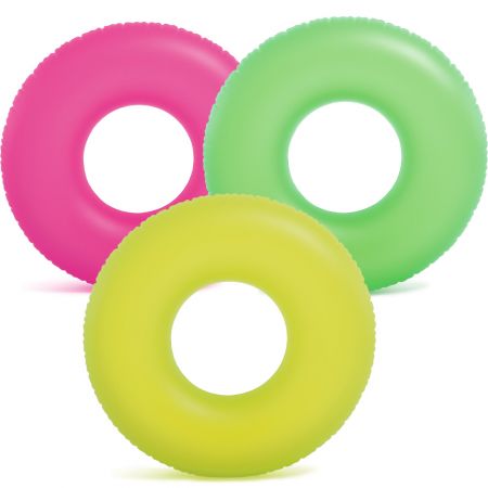 Intex Neon Frost Inflatable Pool Swim Tubes Assorted Color - Diameter ...