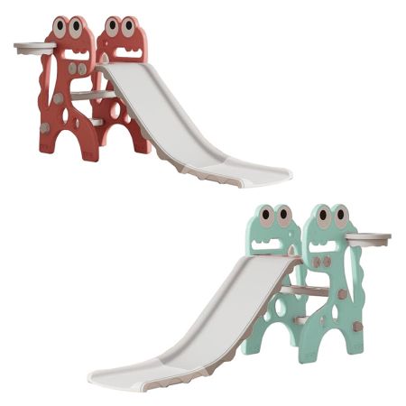 Children's Indoor Slide with Cartoon Design - Pink - Makhsoom