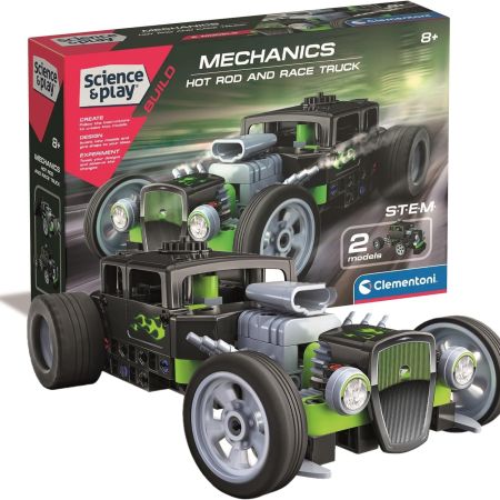 Clementoni Mechanics Hot Rod and Race Truck 8+ Years - Makhsoom
